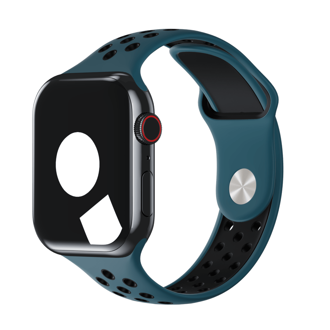 Celestial Teal/Black Sport Band Active Strap for Apple Watch - iSTRAP