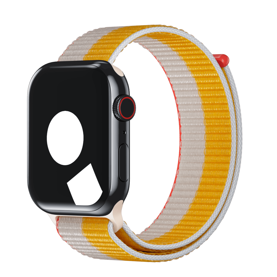 Maize/White Sport Loop Band for Apple Watch - iSTRAP