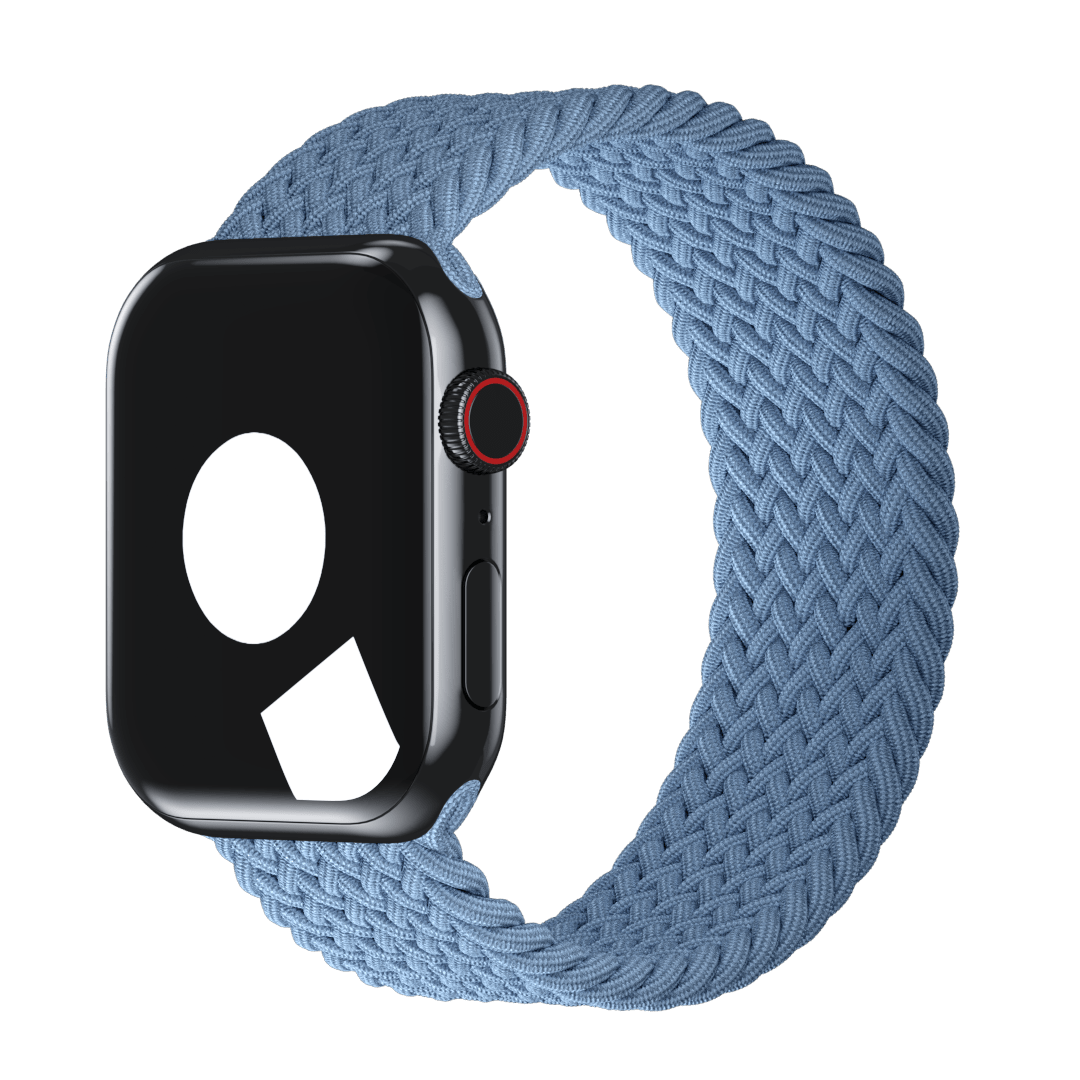 Slate Blue Braided Solo Loop Band for Apple Watch - iSTRAP