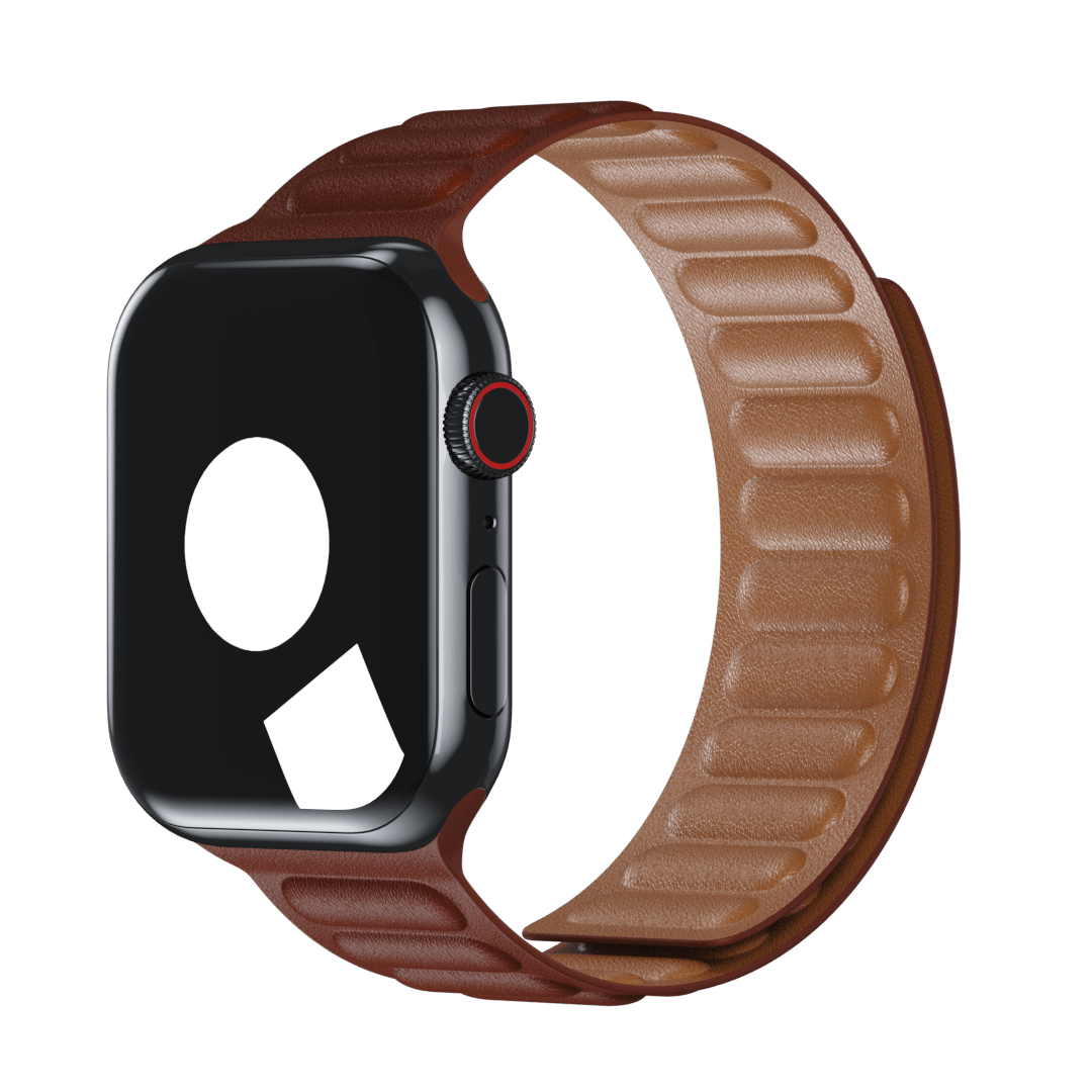 Umber Leather Link Band for Apple Watch - iSTRAP